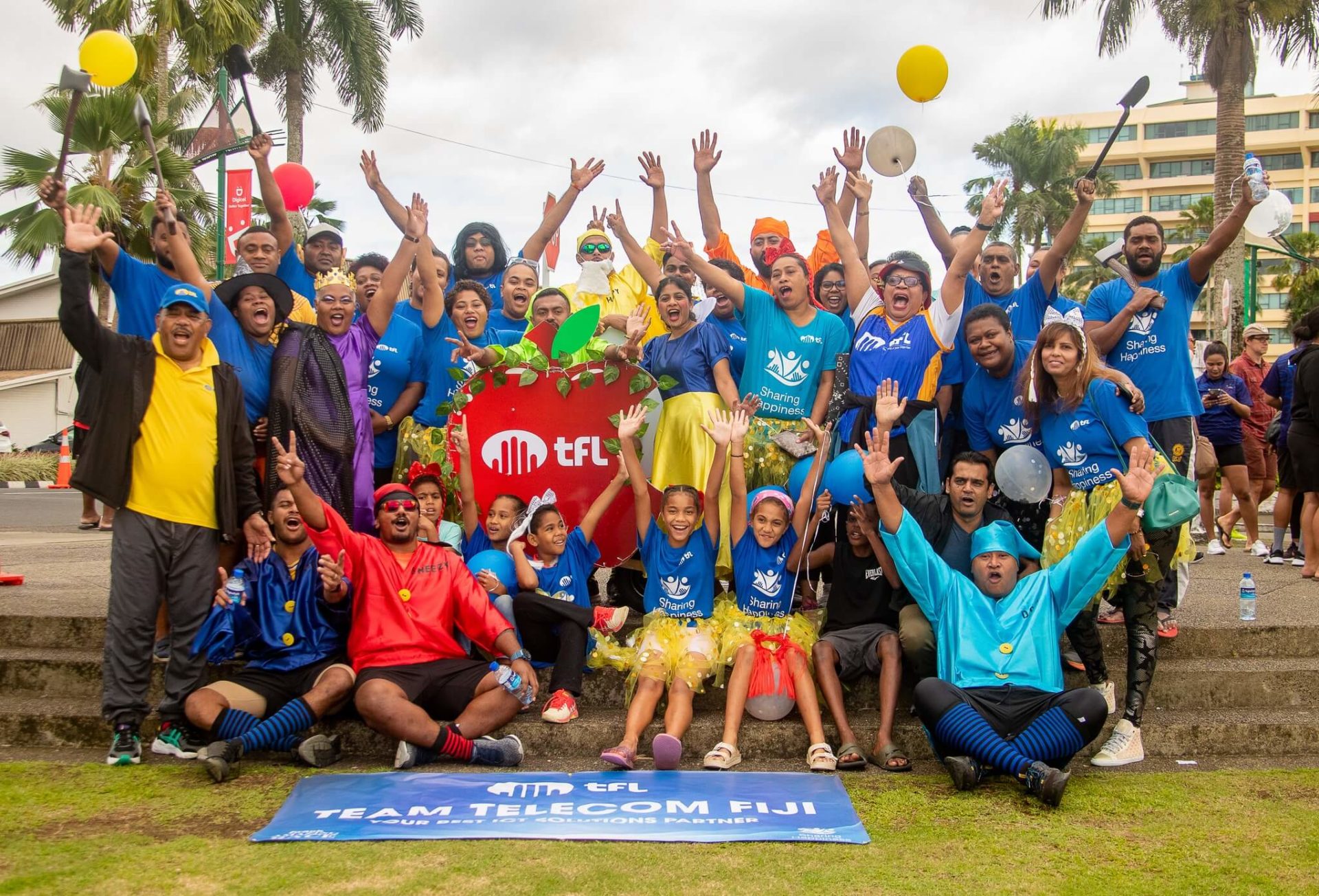 Telecom Fiji Support For Frank Hilton Organization Charity Wheelbarrow Race 2023 Telecom Fiji