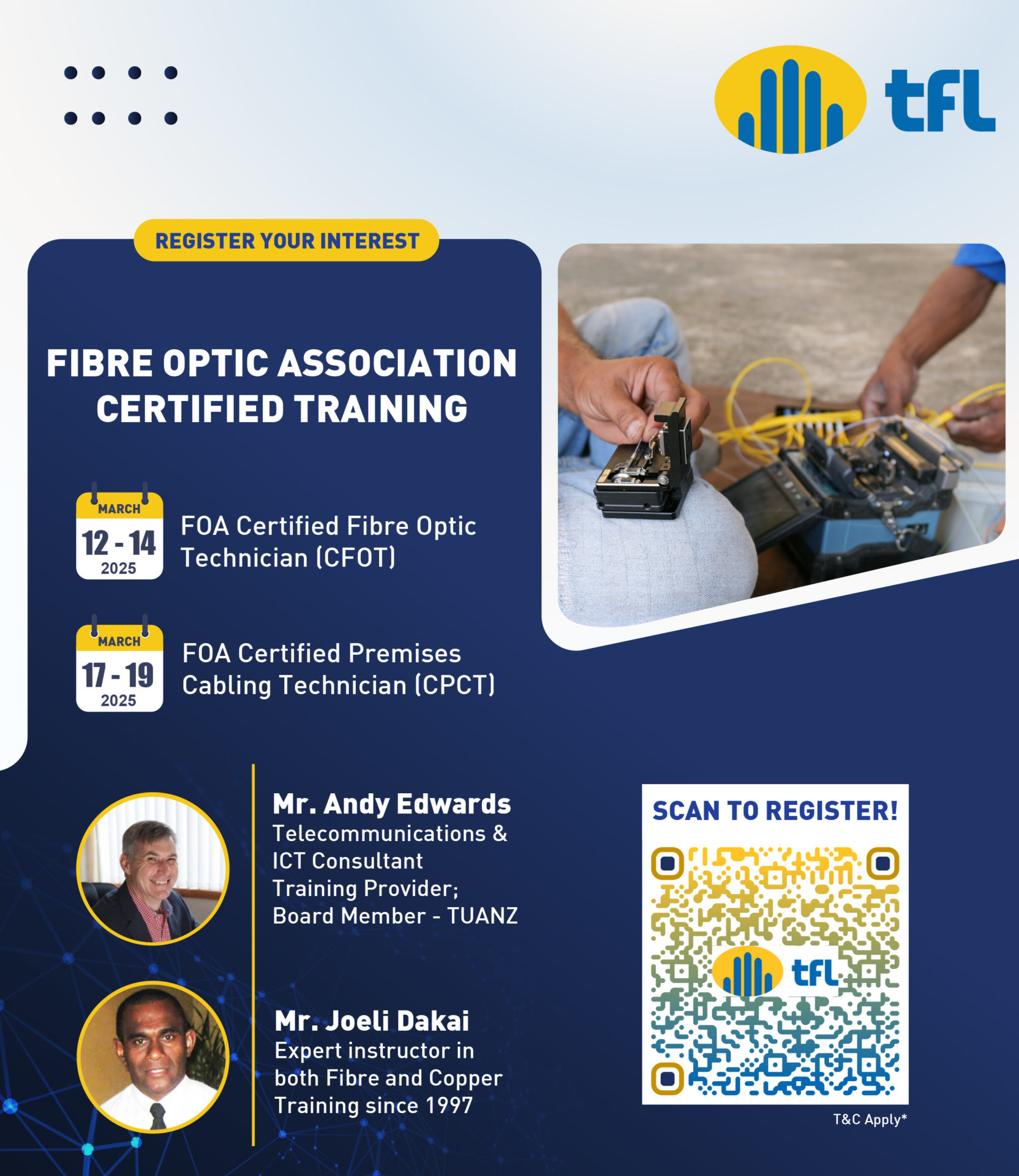 Certified Fibre Optic Technician, Structured Cabling Public Training ...